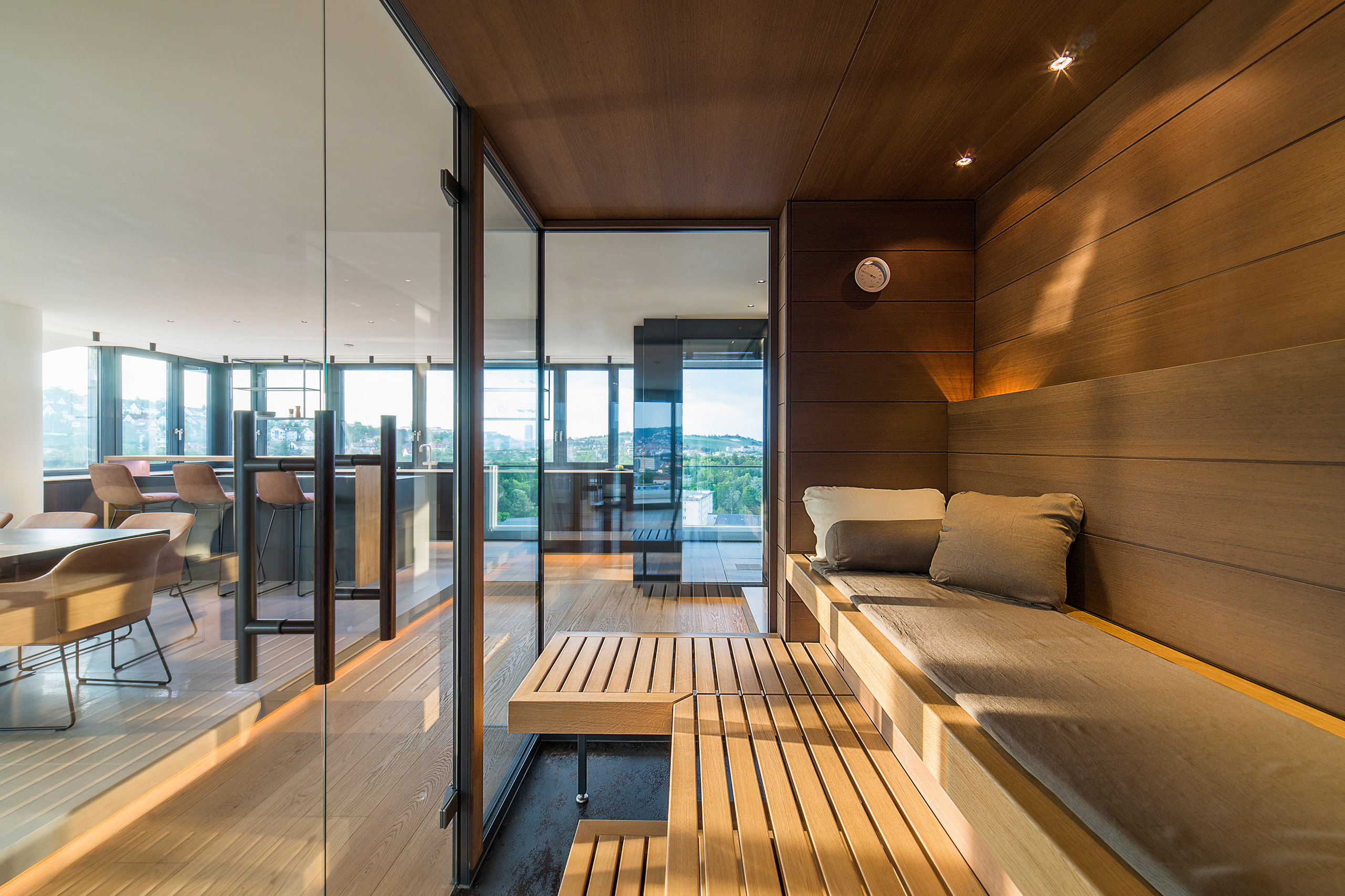 Privatreferenz - Sauna AURA über den Dächern Stuttgarts - KLAFS - KLAFS