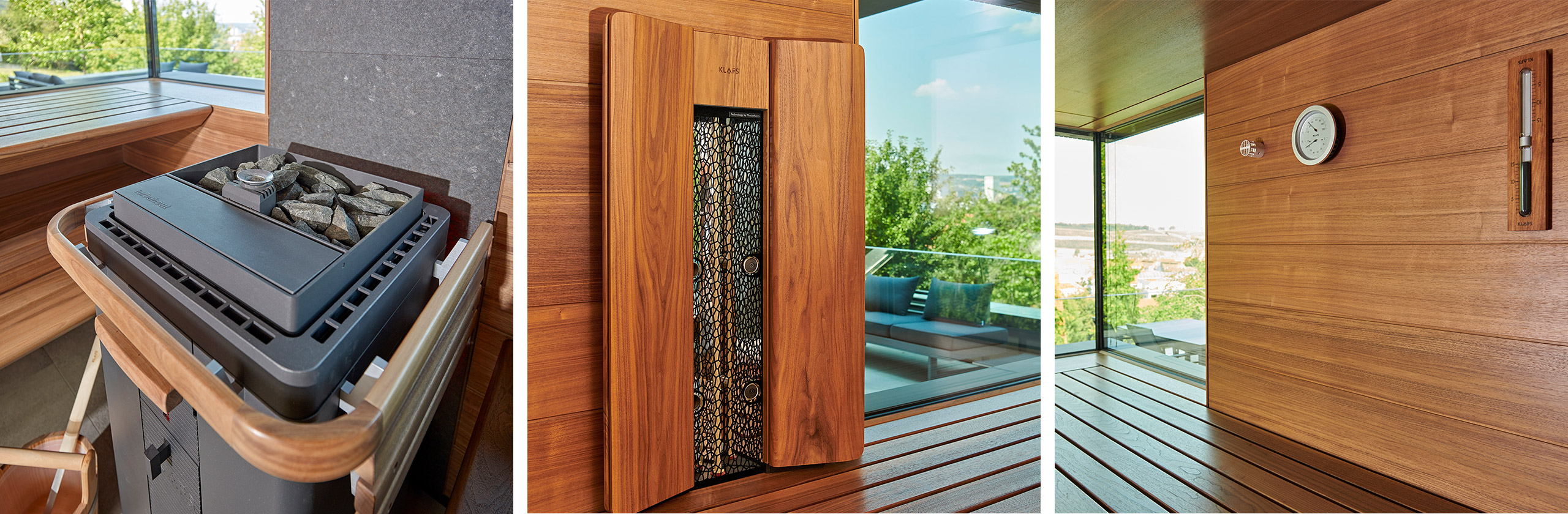 Privatreferenz: Sauna AURA mit Aussicht - KLAFS