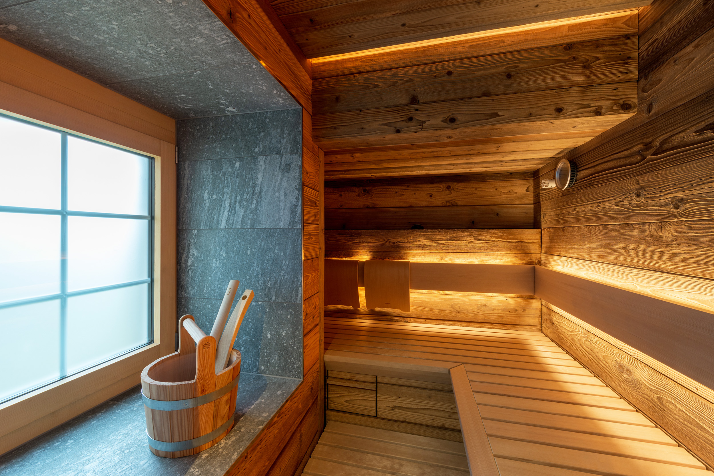 Privatreferenz: Bad mit Sauna CASENA, klein & fein - KLAFS