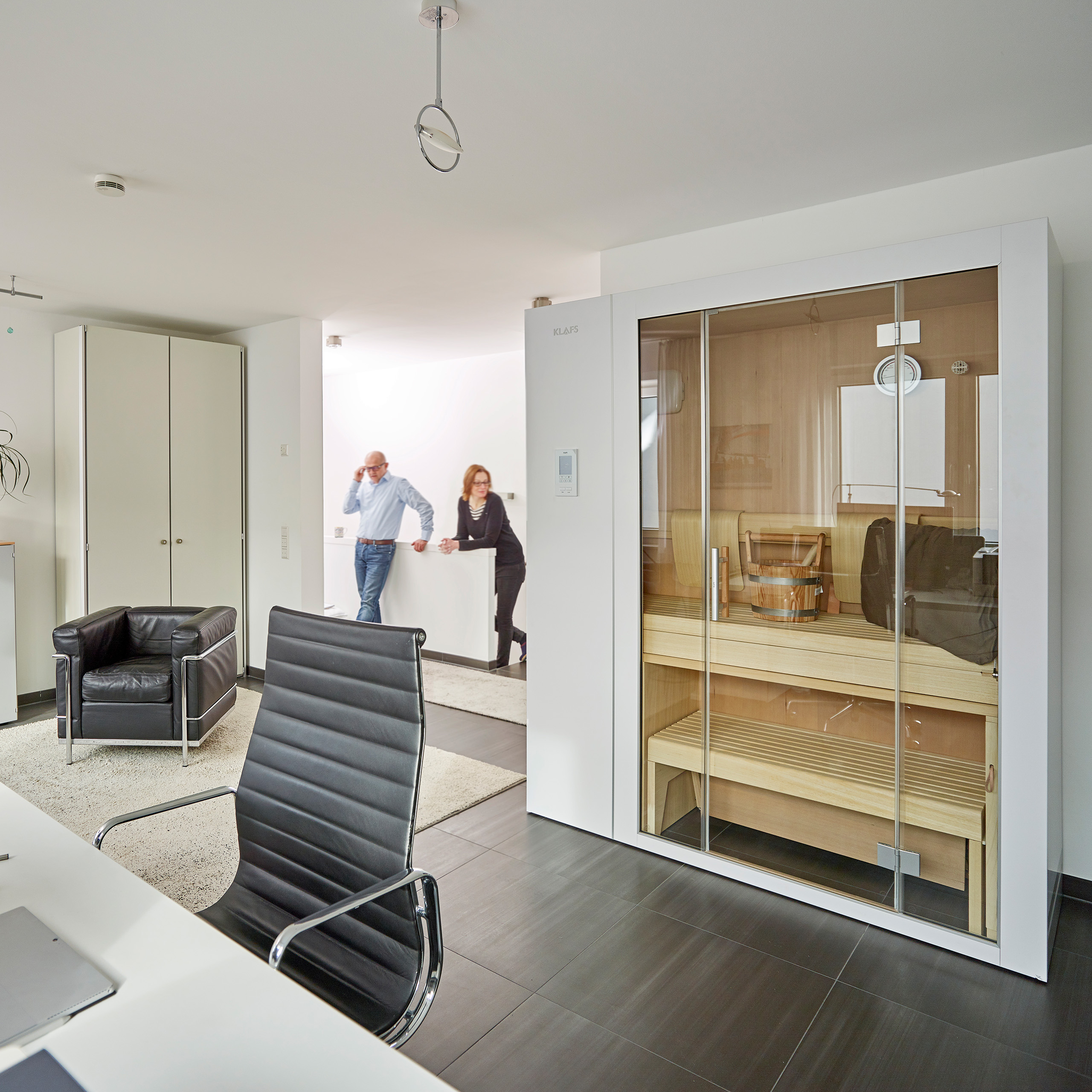 Privatreferenz: Sauna S1 im Arbeitszimmer - KLAFS